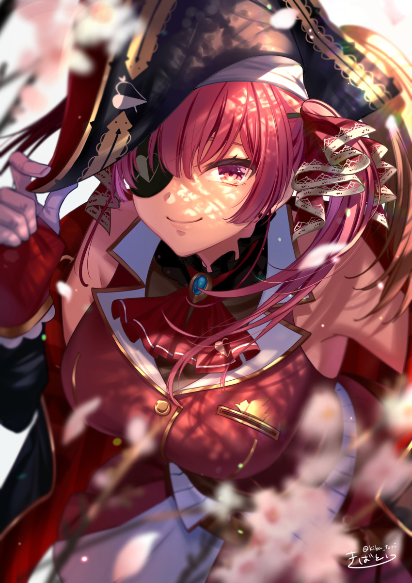 Safebooru - 1girl arrow through heart artist name bangs bare shoulders belt bicorne black choker ...