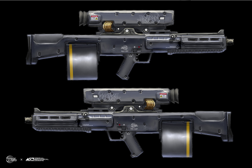 Safebooru - asterozoa black background energy gun english commentary ...