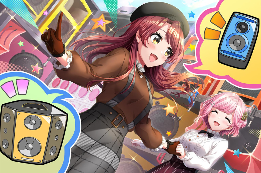 Safebooru - blush brown eyes brown hair d4dj dress kasuga haruna long hair smile | 3421824