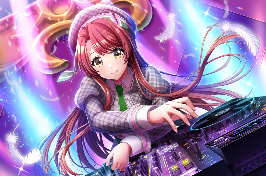 Safebooru - blush brown eyes brown hair d4dj dress kasuga haruna long hair smile | 3421825