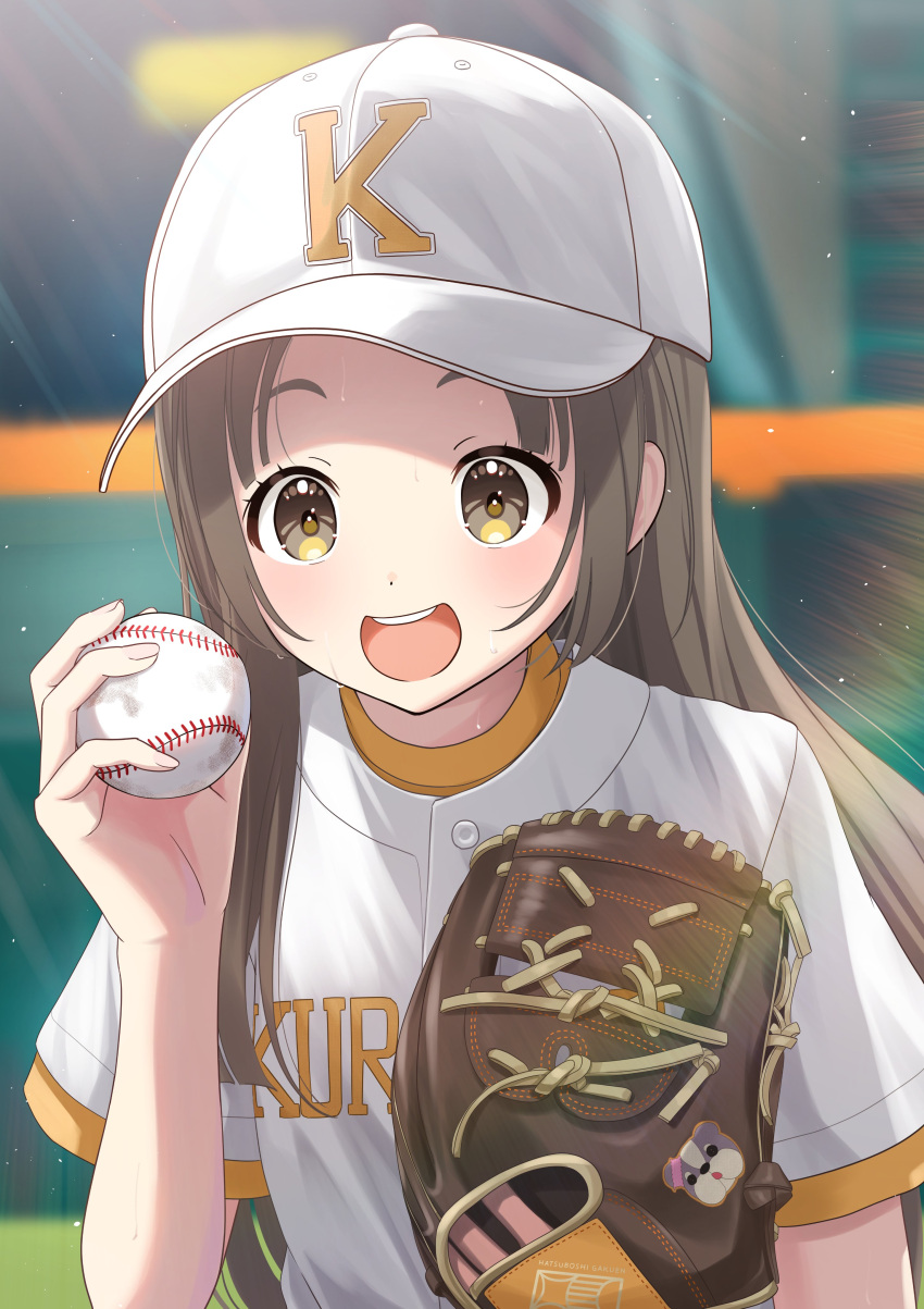 Safebooru - 1girl absurdres ball baseball baseball (object) baseball ...