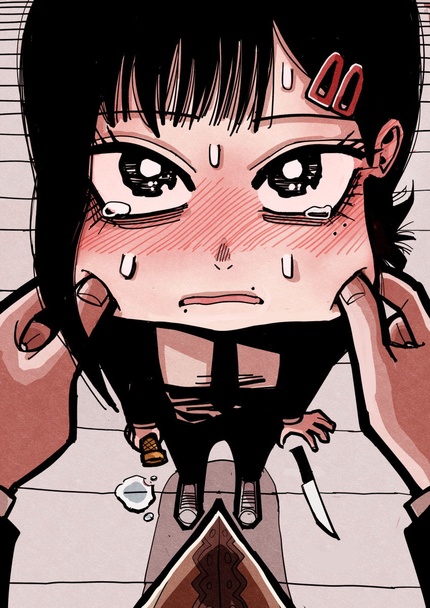 Safebooru - 1boy 1girl absurdres black eyes black hair black jacket ...