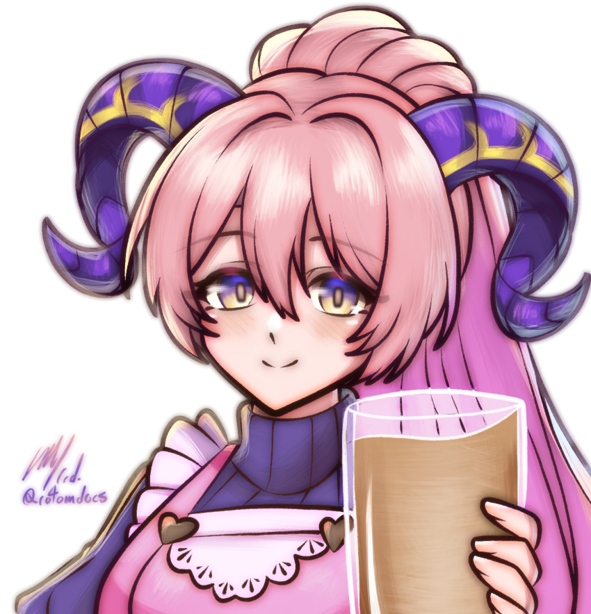 Safebooru - 1girl apron breasts chocolate milk cup fire emblem fire ...