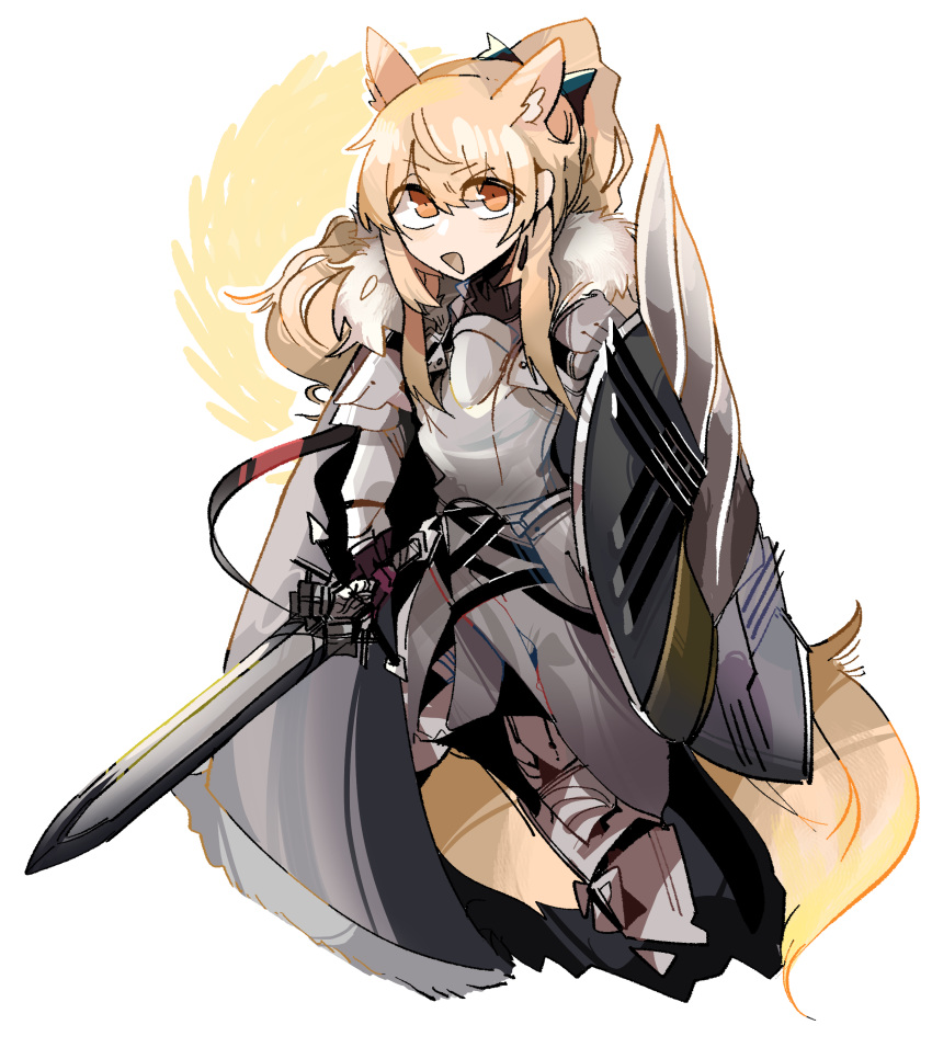 Safebooru - 1girl absurdres animal ear fluff animal ears arknights armor bangs blemishine ...
