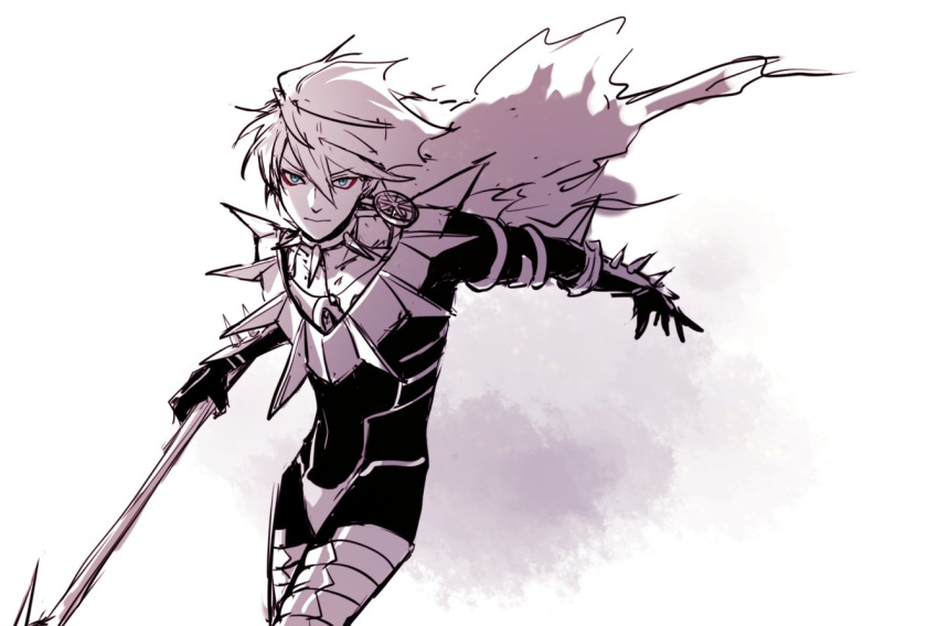 Safebooru - 1boy armor blue eyes cape chest jewel fate/apocrypha fate ...