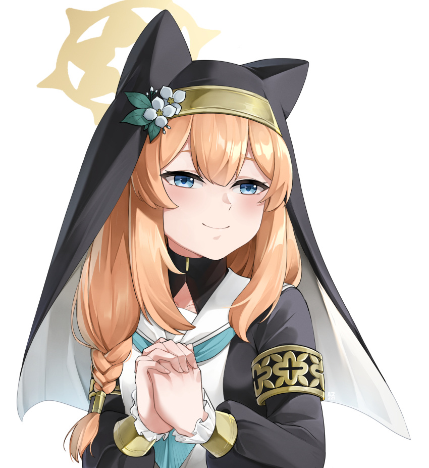 Safebooru - 1girl absurdres animal hood azuri909 black dress black headwear blue archive blue ...