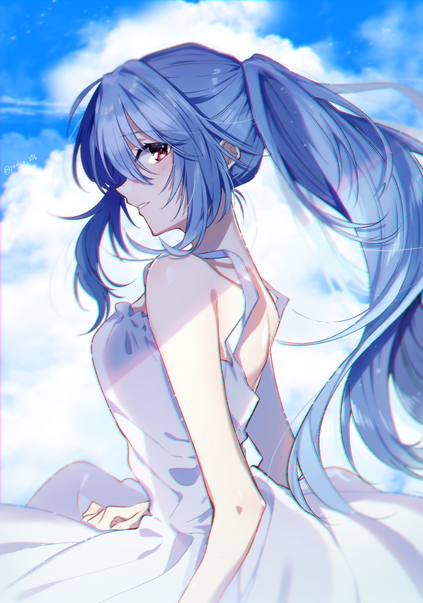 Safebooru - 1girl absurdres alternate hair length alternate hairstyle ayanami rei bangs blue ...