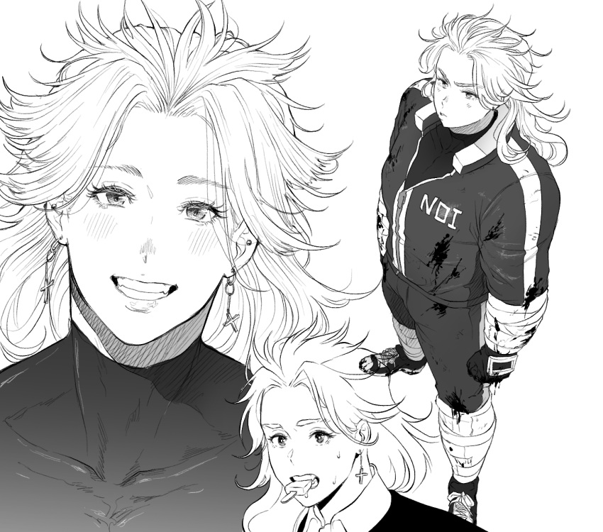 Safebooru - 1girl dorohedoro gym uniform highres jacket jewelry long ...
