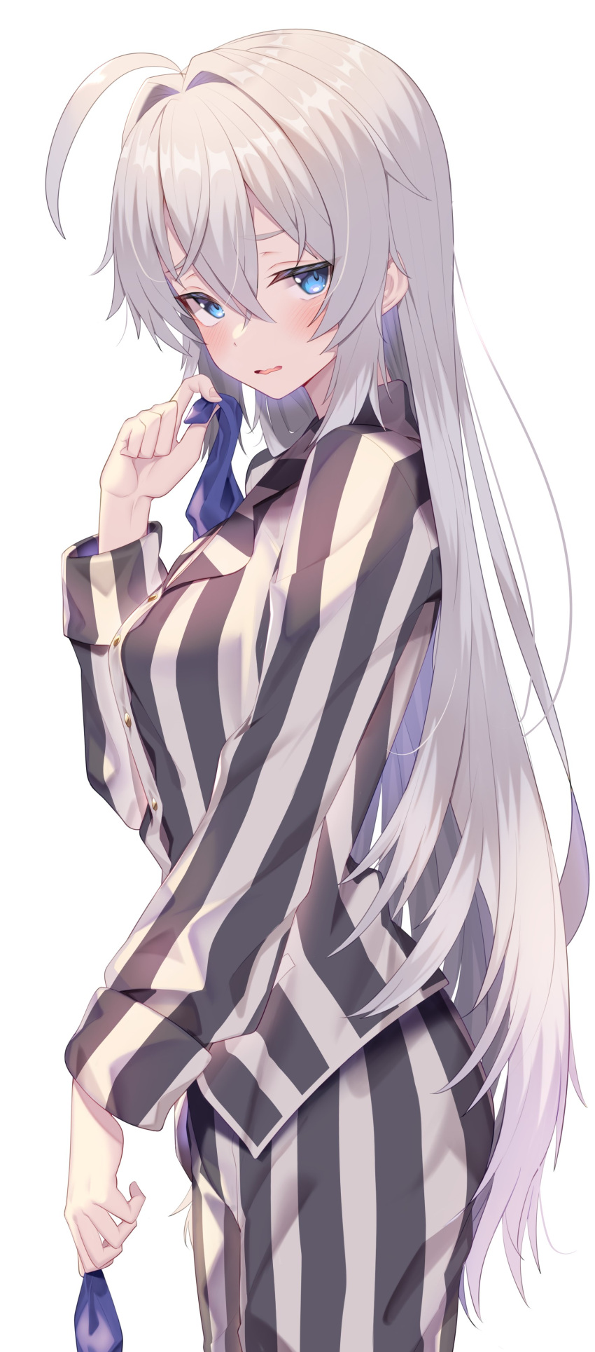 Safebooru 1girl Absurdres Ahoge Bangs Blue Eyes Blush Character Request Copyright Request