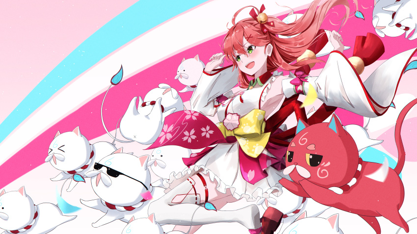 Safebooru 1girl 35p Sakura Miko Absurdres Ahoge Bangs Bell Blush 4116