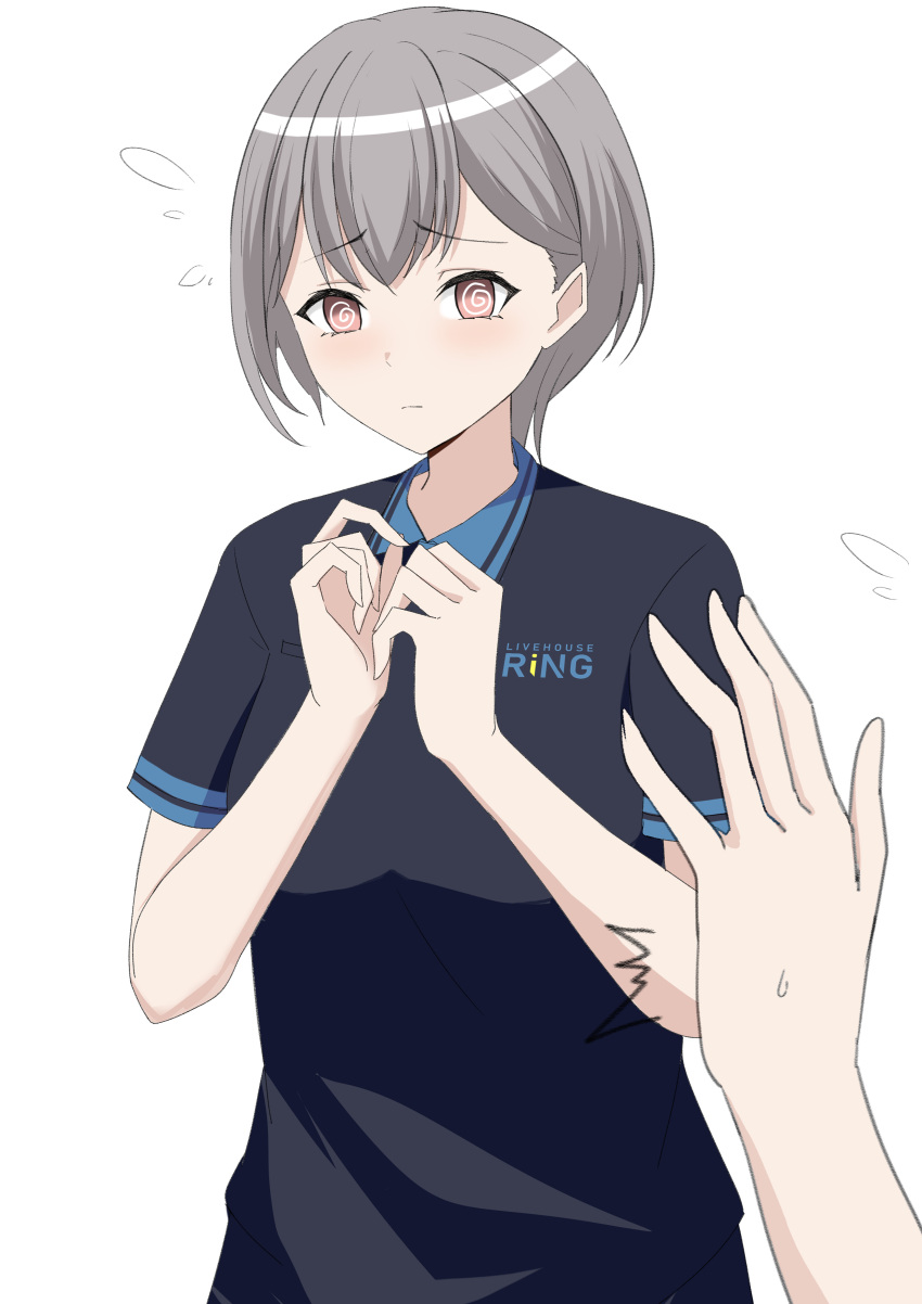 Safebooru - 2girls @ @ absurdres bang dream! bang dream! it's mygo!!!!! black shirt brown eyes ...