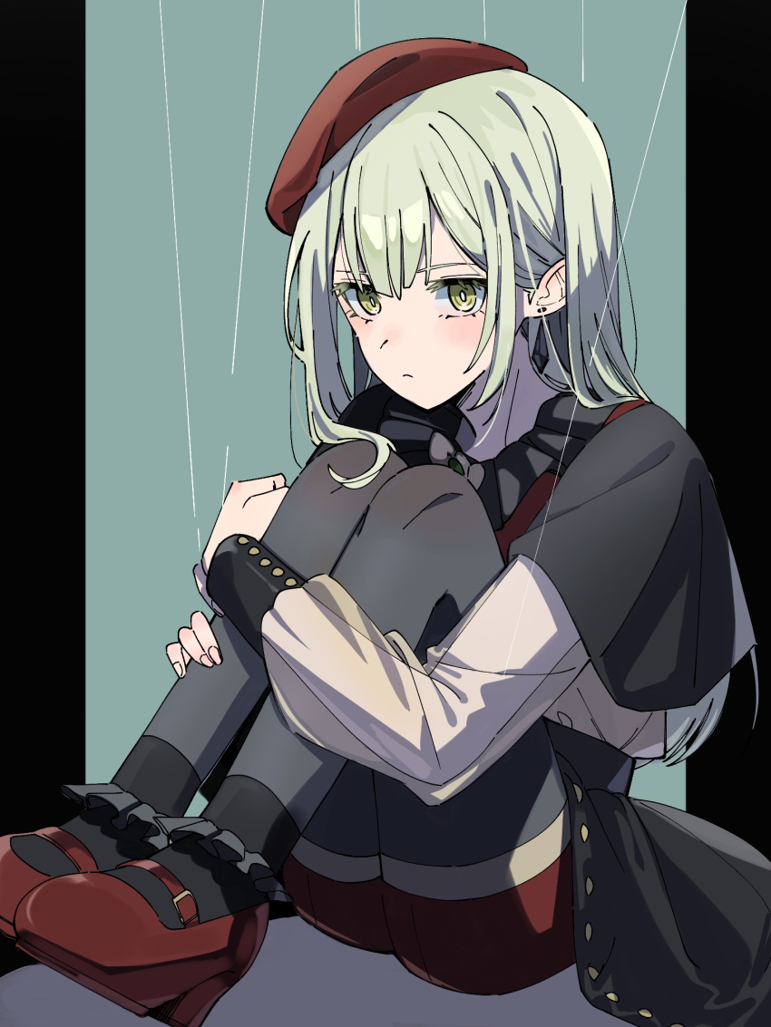 Safebooru - 1girl bang dream! bang dream! it's mygo!!!!! beret black capelet black shorts black ...