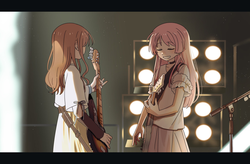 Safebooru - 2girls artist request bang dream! bang dream! it's mygo!!!!! bass guitar black arm ...