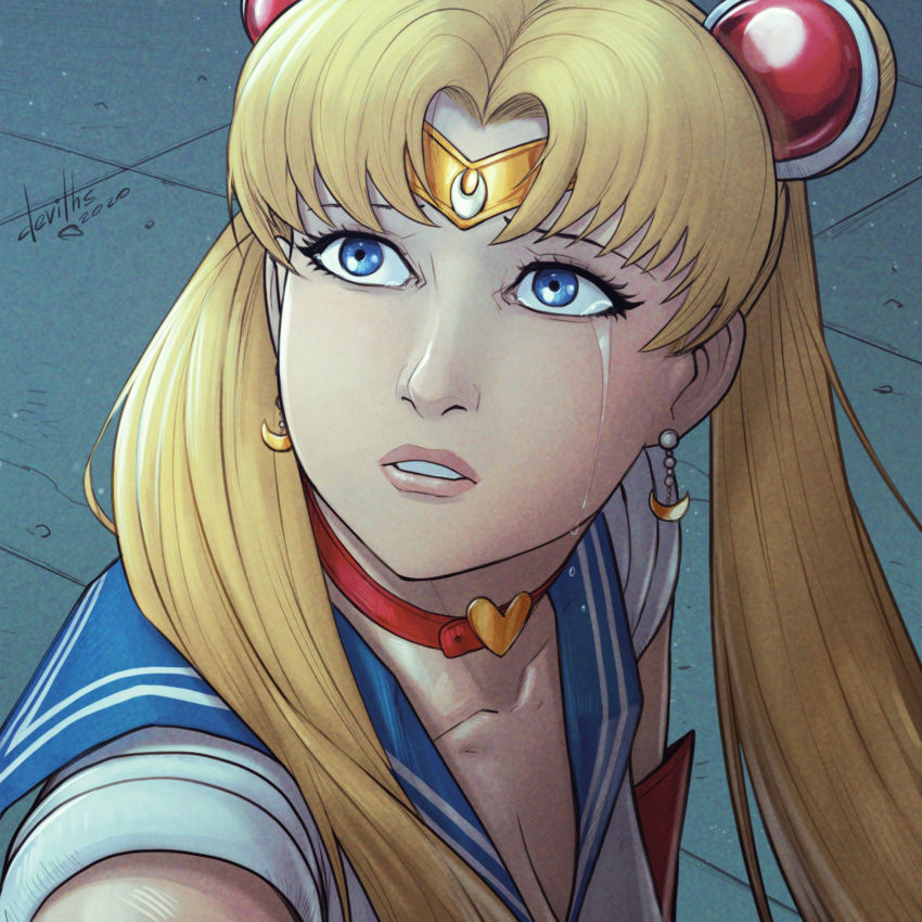 Safebooru - 1girl bishoujo senshi sailor moon blonde hair blue sailor ...