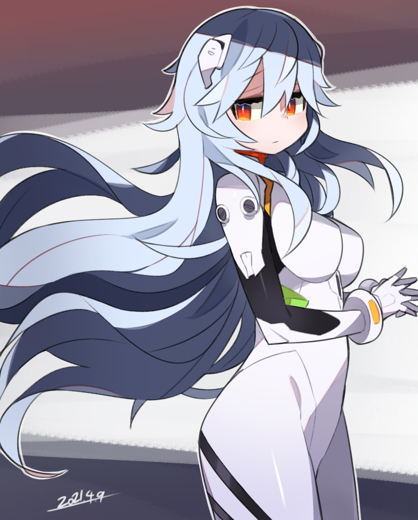 Safebooru - 1girl absurdres alternate hair length alternate hairstyle ayanami rei blue hair ...