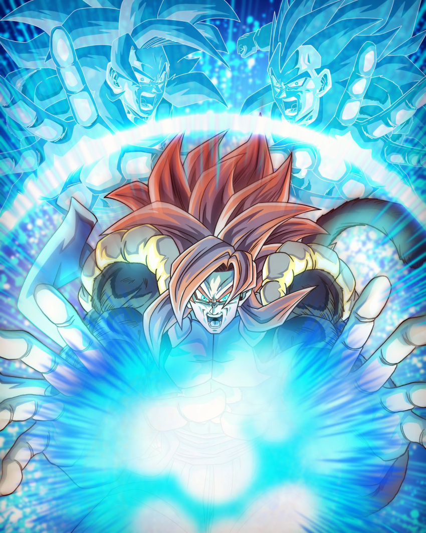 Safebooru - 3boys blue eyes body fur brown fur dragon ball dragon ball ...