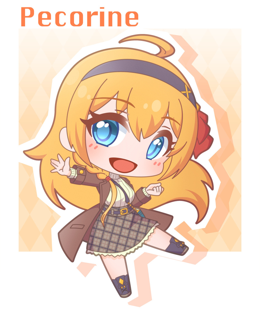 Safebooru - 1girl :d absurdres ahoge argyle background between breasts ...