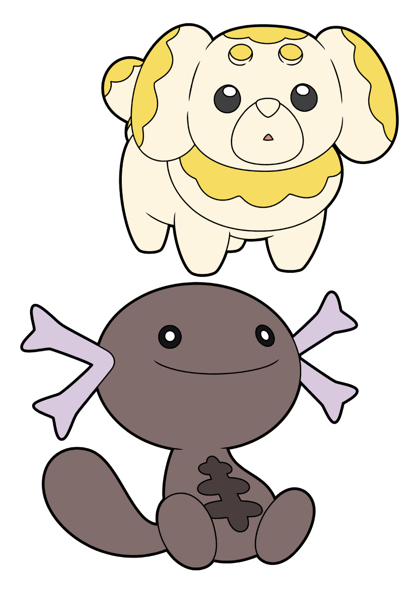 Safebooru - :o absurdres black eyes bright pupils closed mouth commentary request fidough ...