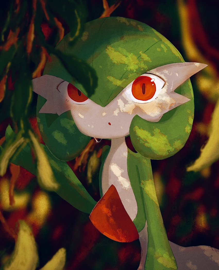 Safebooru - bob cut colored skin gardevoir green hair green skin gyura ...