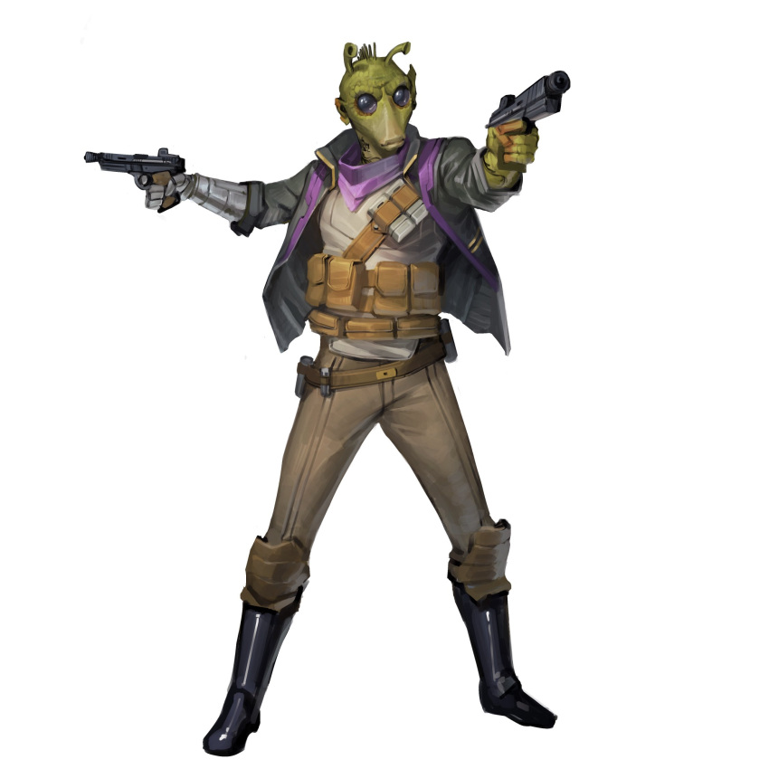 Safebooru - 1boy alien antennae bandana bandana around neck belt belt ...