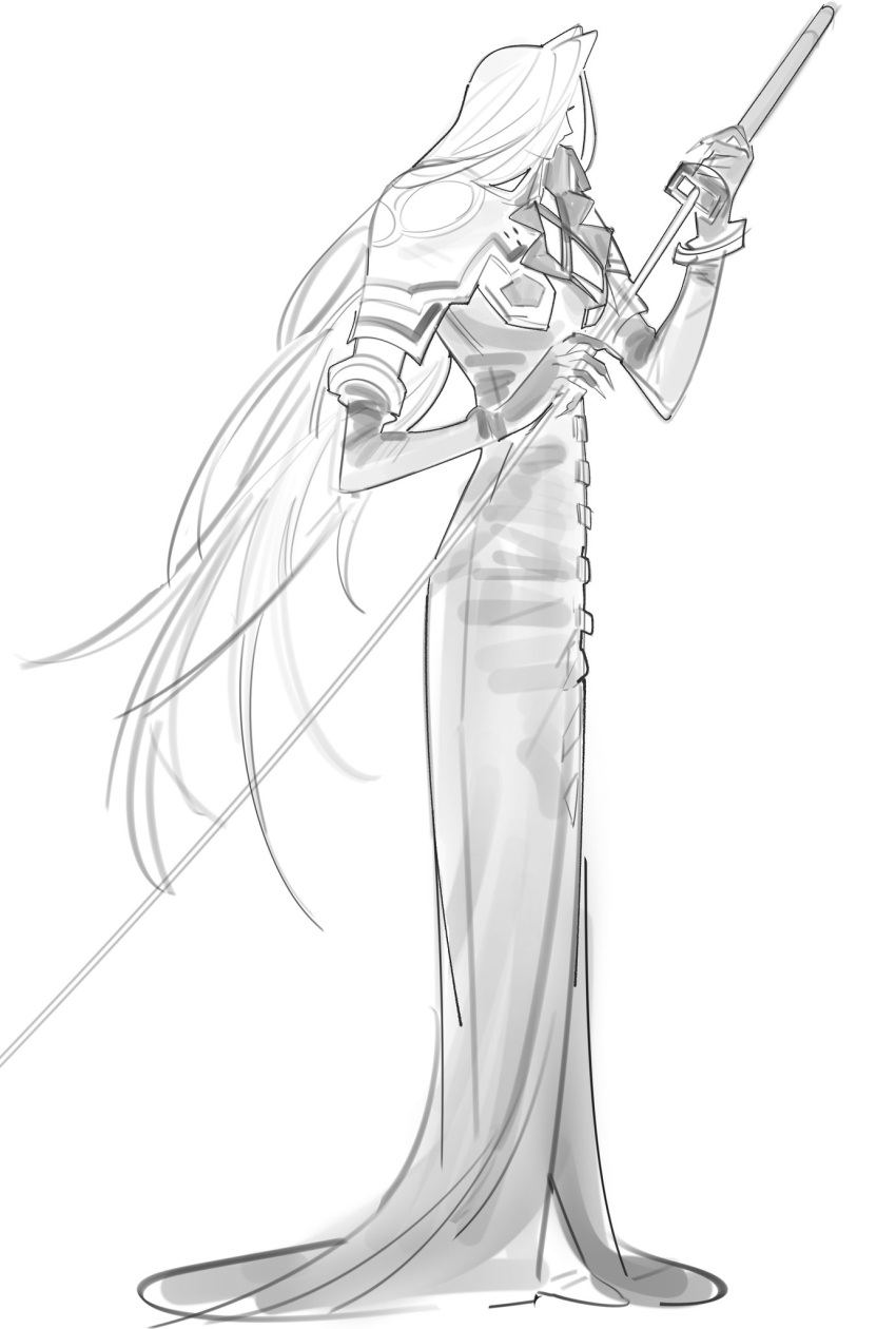 Safebooru - 1girl armor black dress black gloves center opening chest ...