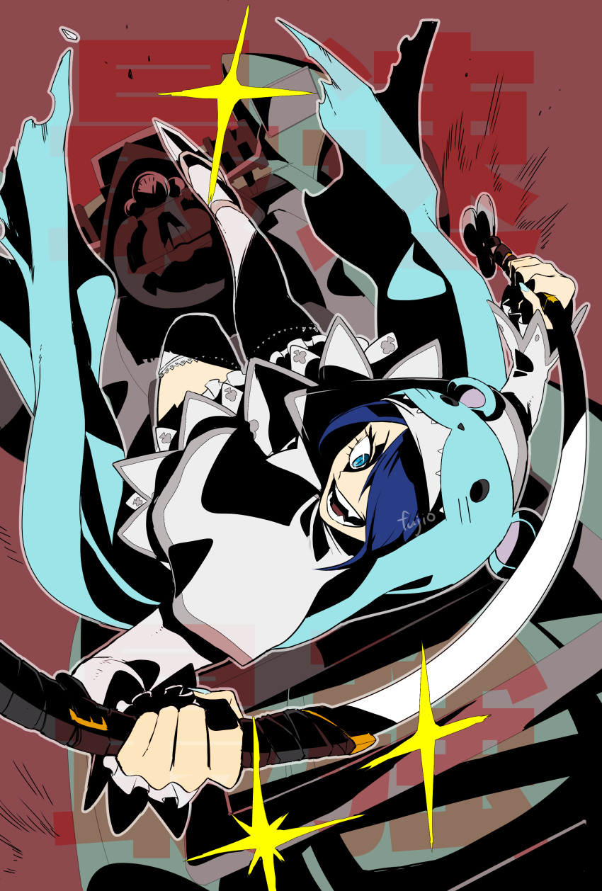 Safebooru - 1girl absurdres artist name blue hair digimon digimon ...