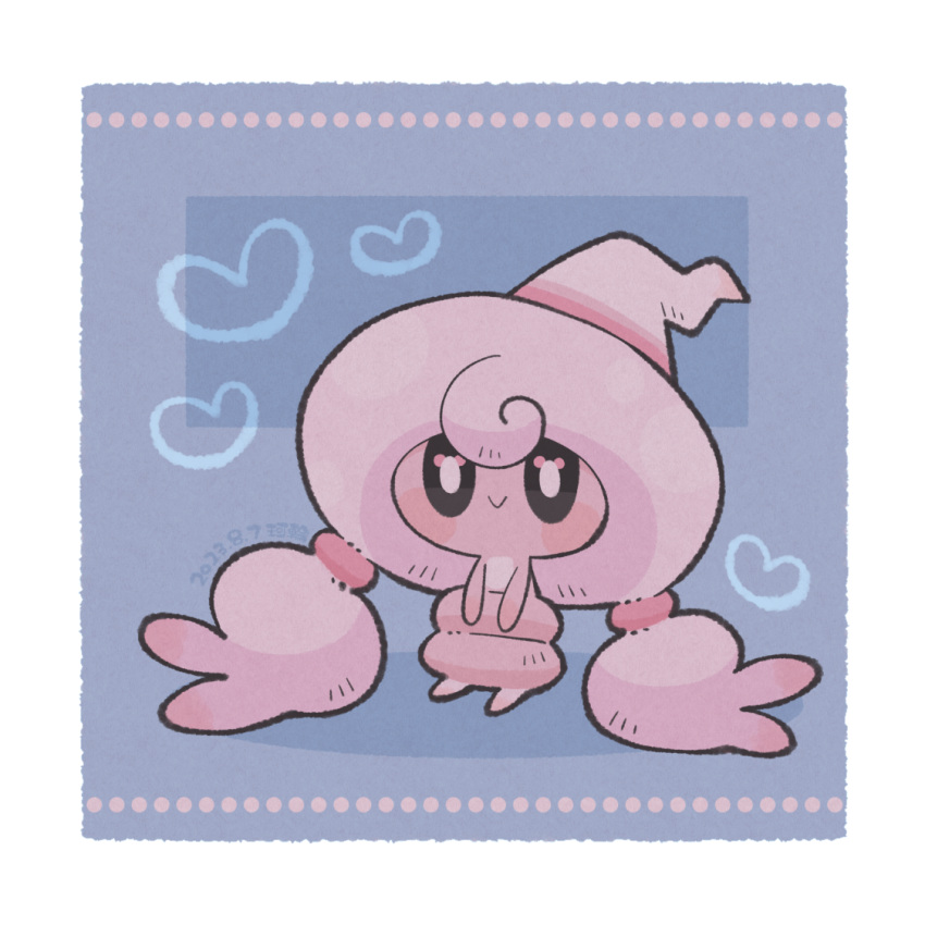 Safebooru - alternate color blue background blush stickers border ...
