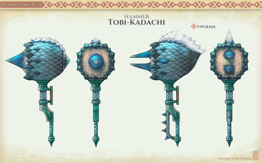 Safebooru - absurdres artist name blue scales concept art english text ...