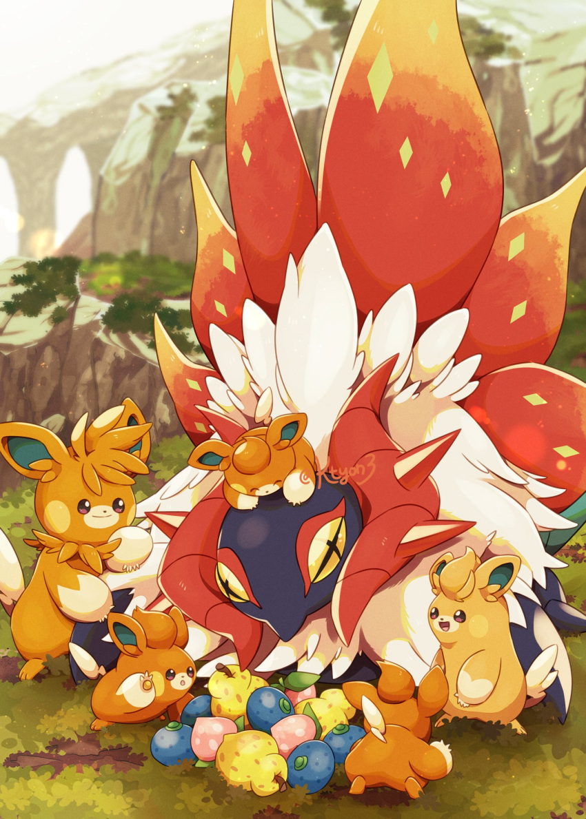 Safebooru - berry (pokemon) bright pupils brown eyes bug evolutionary line highres iron moth ...