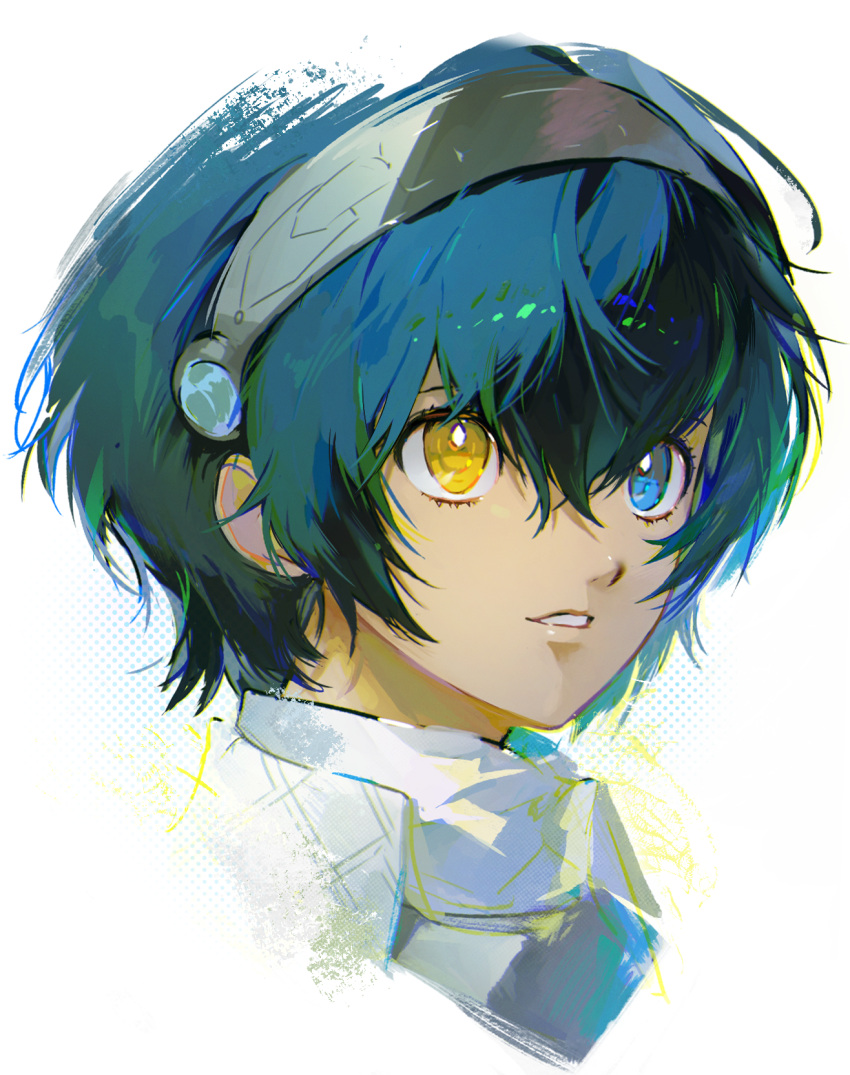 Safebooru 1boy Black Hairband Blue Eyes Commentary Dark Skinned Male 8539