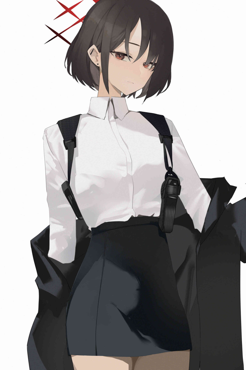 Safebooru - 1girl absurdres alternate costume black hair blue archive ...