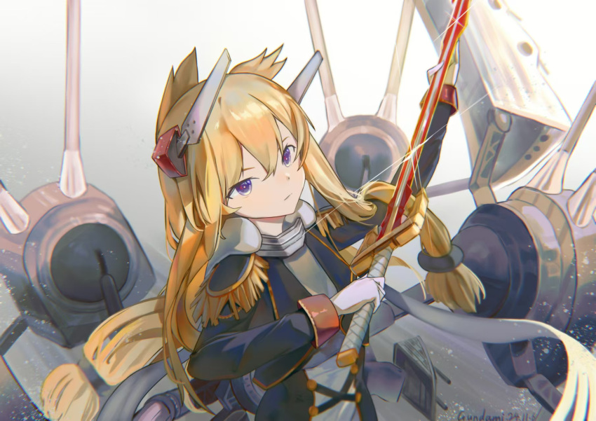 Safebooru - 1girl 2024 artist name azur lane black jacket blonde hair ...