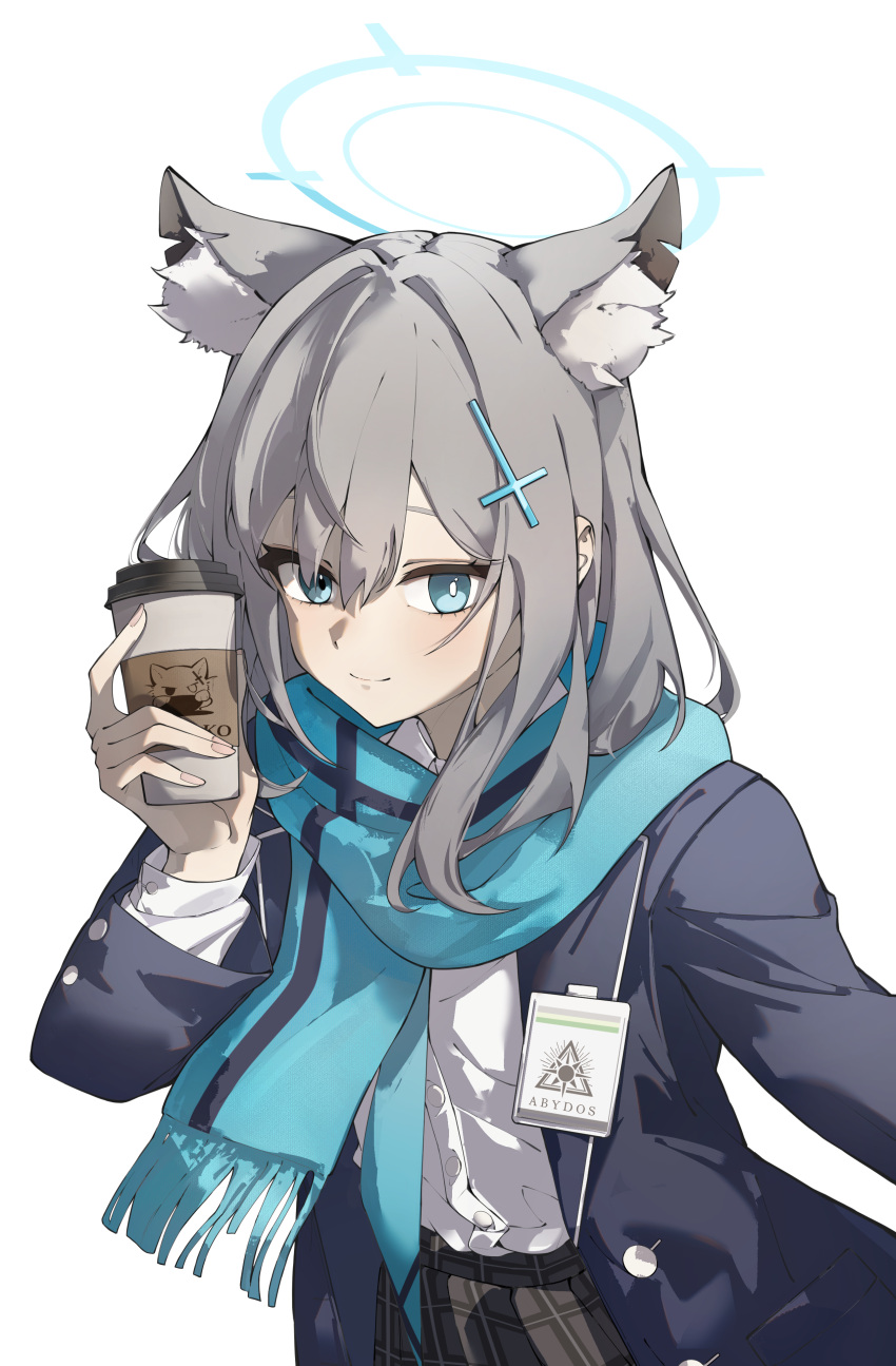 Safebooru - 1girl absurdres animal ear fluff animal ears blue archive blue eyes blue halo blue ...