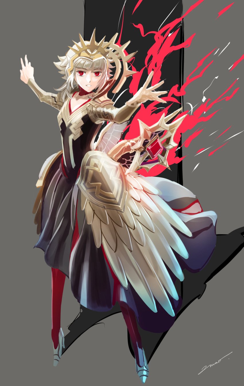 Safebooru - 1girl amatari sukuzakki armor armored dress black dress commentary request dress ...