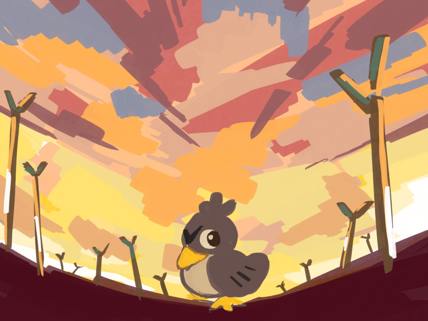 Safebooru - animal focus bird bright pupils brown eyes duck farfetch'd ...