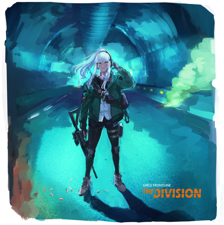 Safebooru - 1girl agent 416 (girls' frontline) arm at side assault ...