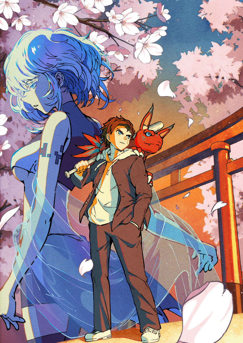 Safebooru - 1boy 1girl absurdres ayumuminato bare shoulders baseball ...