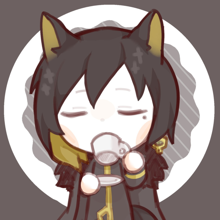 Safebooru - 1girl animal ears binah (project moon) black cape black ...