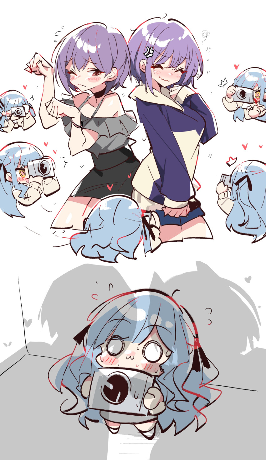 Safebooru - 3girls :3 @ @ absurdres anger vein bang dream! bang dream ...