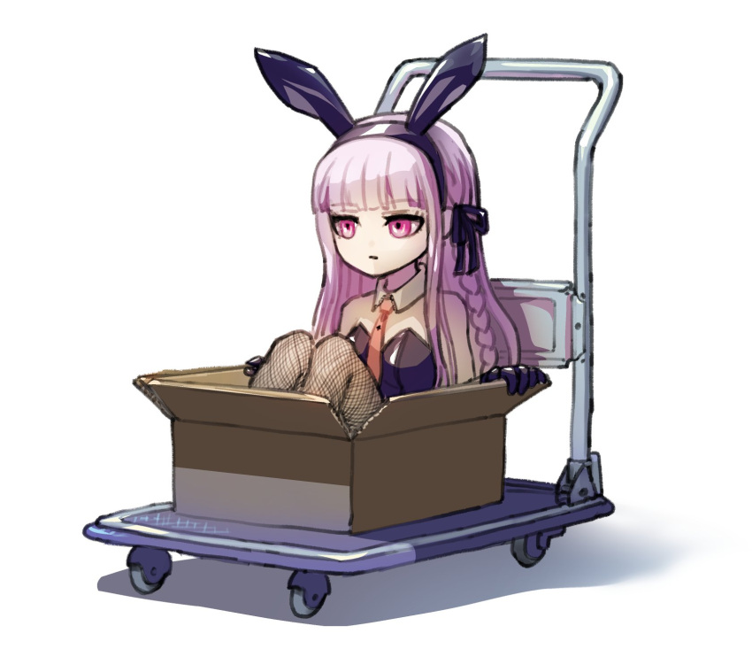 Safebooru - 1girl animal ears bangs bare shoulders black gloves blunt ...