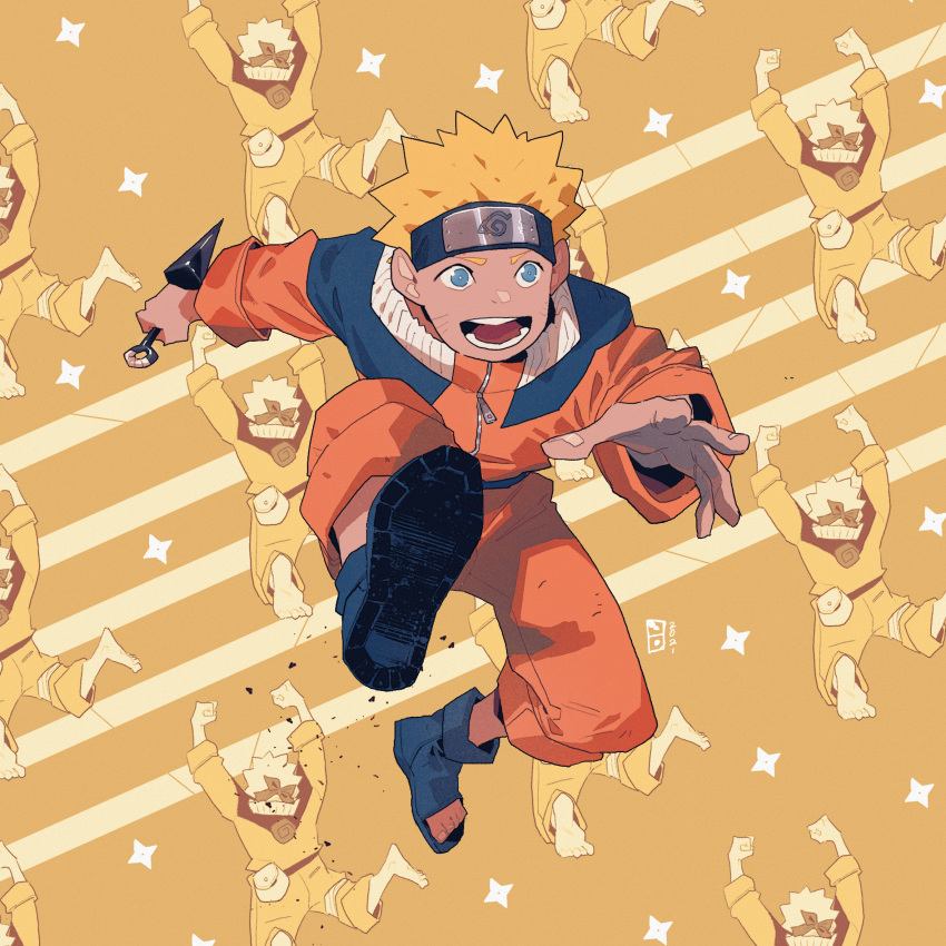 Safebooru - 1boy blonde hair blue eyes commission facial mark forehead ...