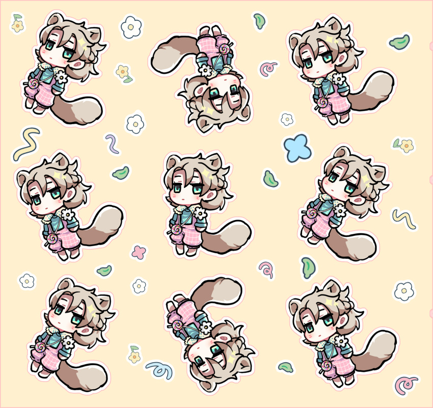 Safebooru - 1boy albedo (genshin impact) animal ears barefoot blonde ...