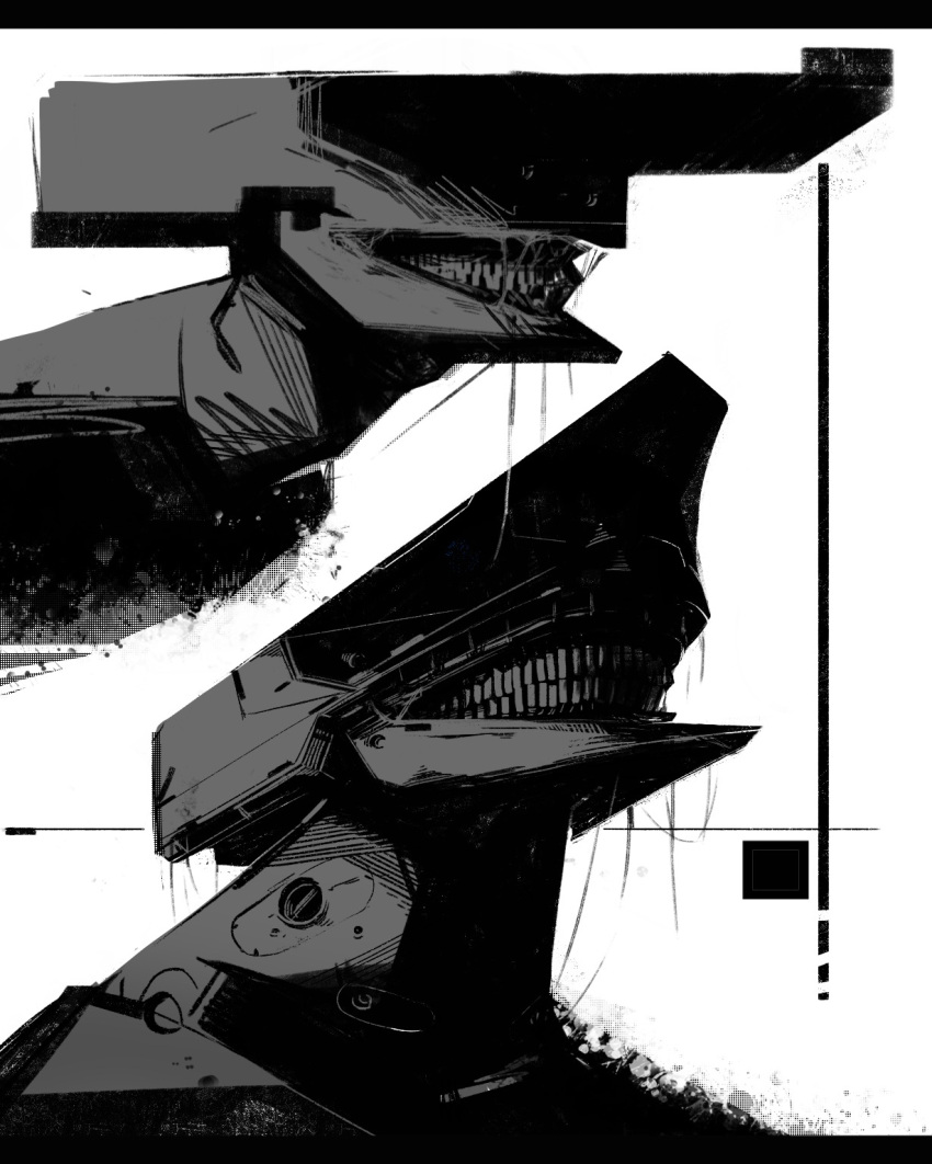 Safebooru - armor grey armor greyscale highres monochrome original ...