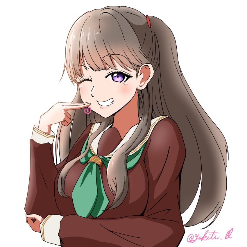 Safebooru - 1girl ;d absurdres alt text anime coloring blush breasts ...