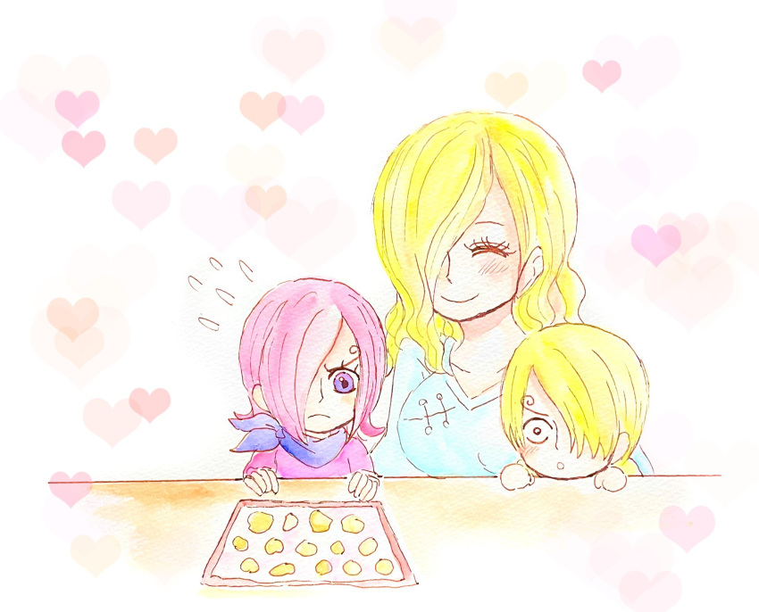 Safebooru - 1boy 2girls aged down blonde hair blush child commentary ...