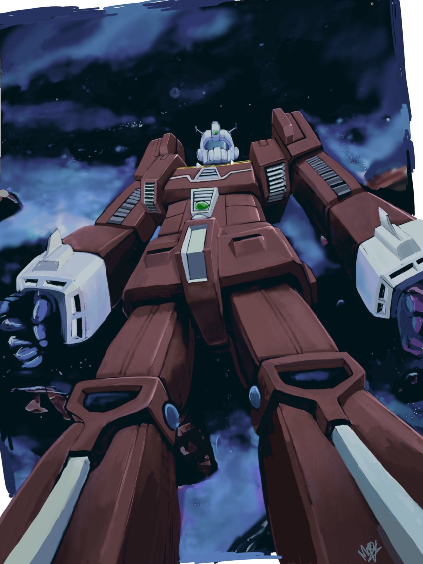 Safebooru - clenched hands clouds densetsu kyojin ideon from below ...