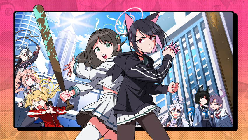 Safebooru - airi (blue archive) animal ears baseball bat blue archive ...