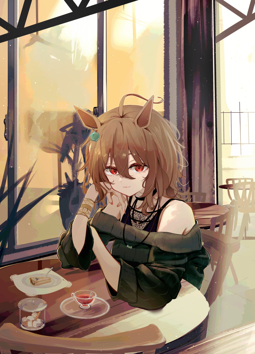 Safebooru - 1girl absurdres agnes tachyon (umamusume) ahoge alternate costume animal ears bare ...