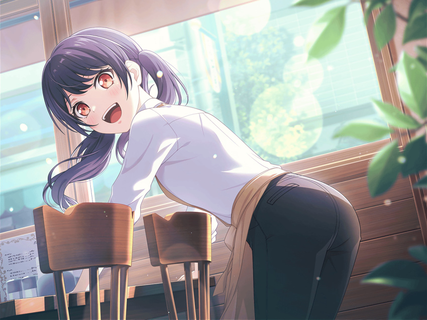 Safebooru - bang dream! black hair dress futaba tsukushi long hair red eyes smile twintails ...