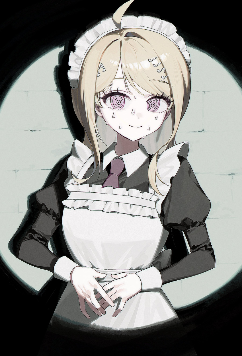 Safebooru - 1girl @ @ absurdres ahoge akamatsu kaede blonde hair breasts chama (chacoc0) cowboy ...